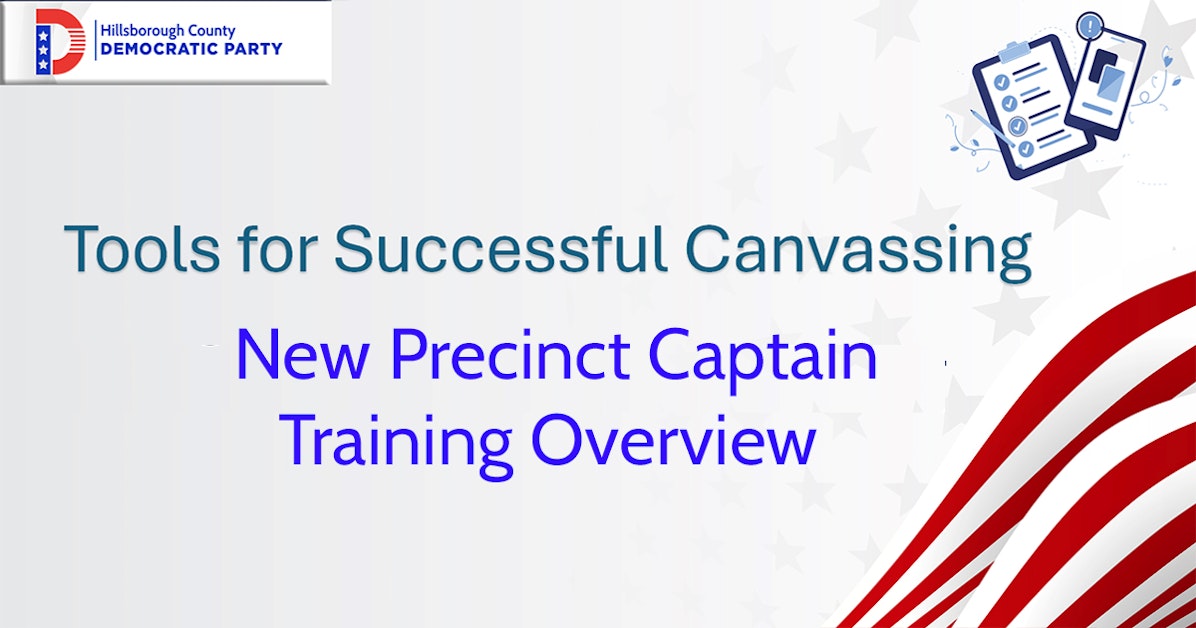 New Precinct Captain Training Overview - In Person and On Zoom · Mobilize